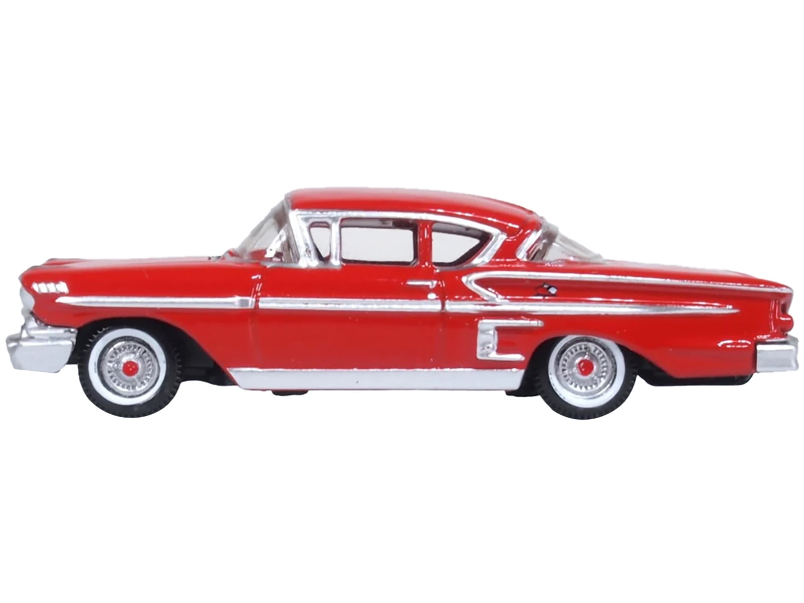 1958 Chevrolet Impala Sports Coupe Rio Red 1/87 (HO) Scale Diecast ...