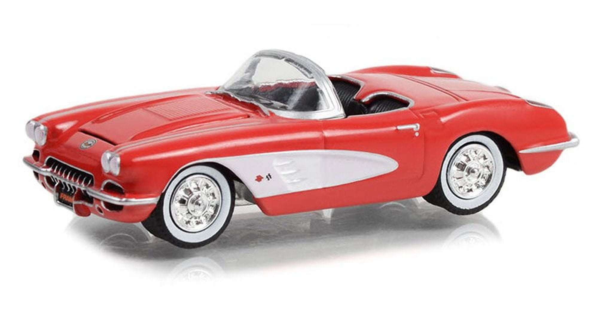 1958 Chevy Corvette, Red - Greenlight 30388/48 - 1/64 Scale Diecast ...