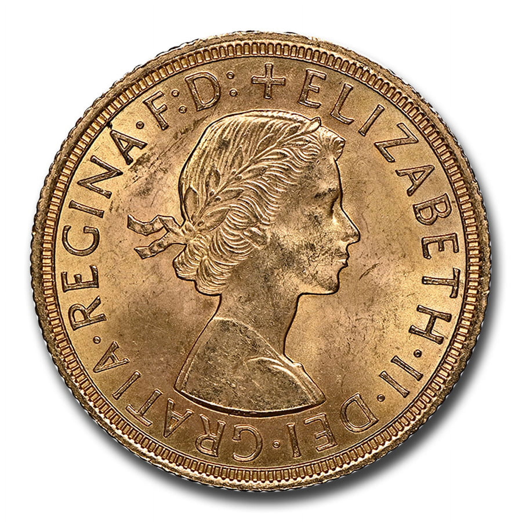 1958 Great Britain Gold Sovereign Elizabeth II MS-65 NGC - Walmart.com