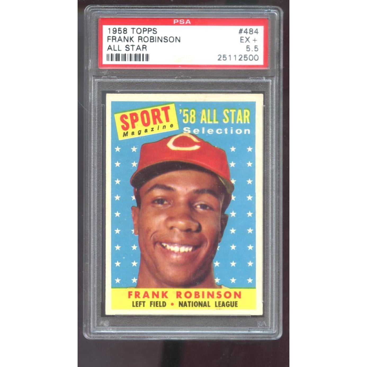 1958 Topps #484 Frank Robinson All-Star Sport AS PSA 5.5 Graded ...