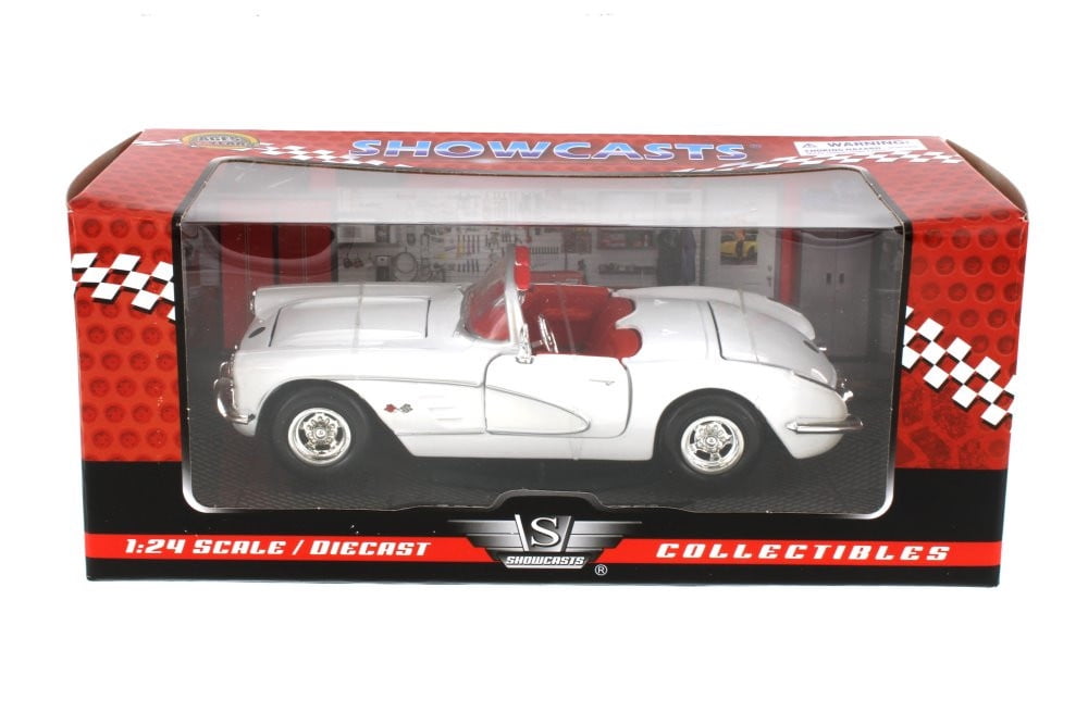 1959 Chevy Corvette Convertible, White - Motor Max 73216WB - 1/24 Scale ...