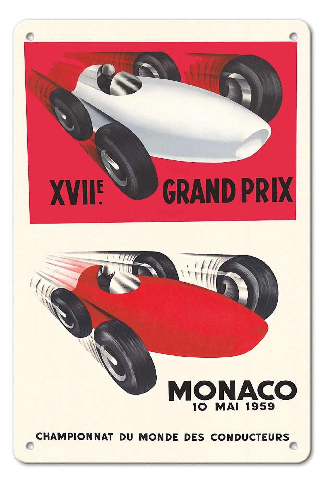 1959 Monaco Grand Prix - Vintage Car Racing Poster by Charles ...