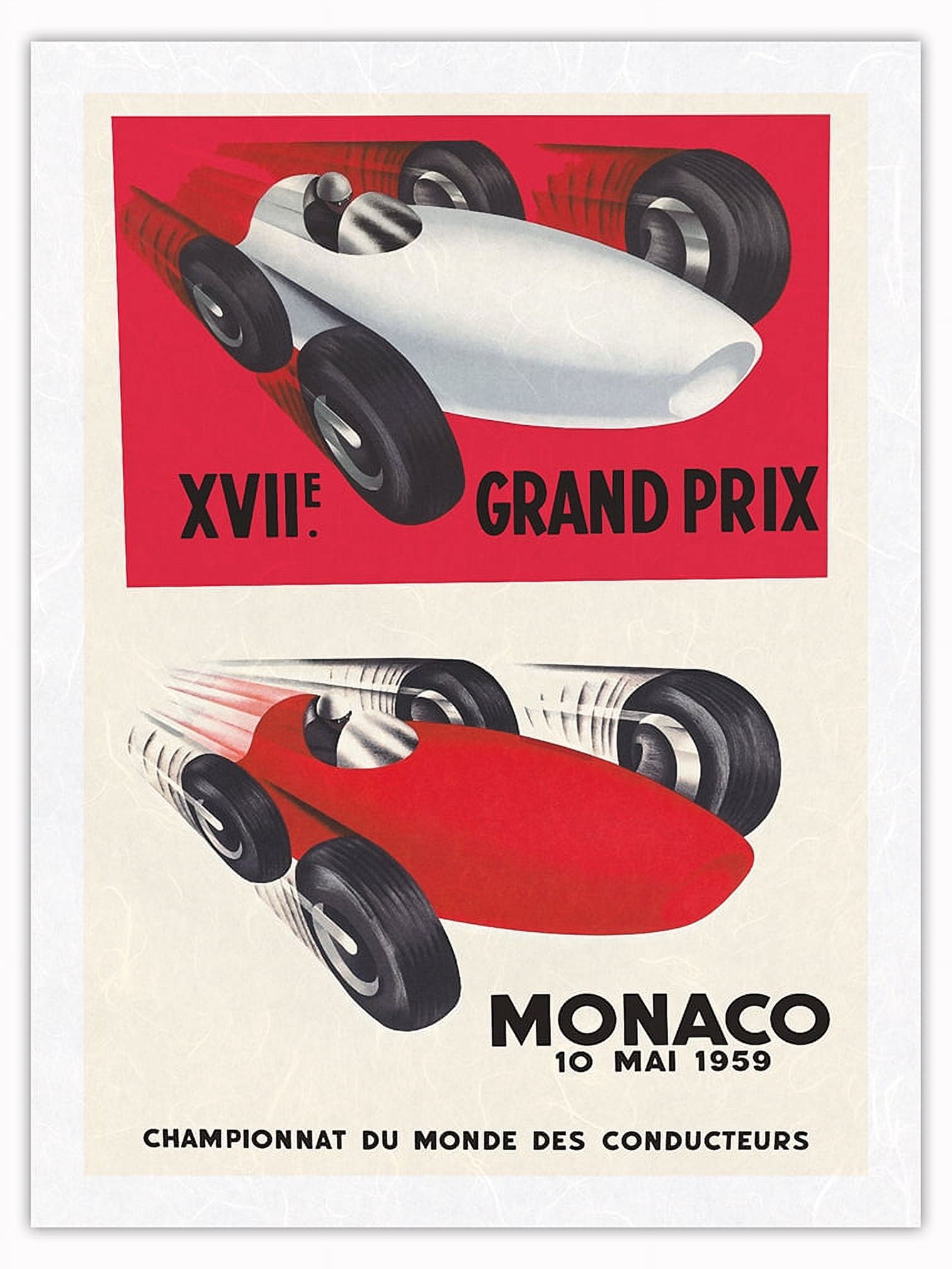 1959 Monaco Grand Prix - Vintage Car Racing Poster by Charles ...