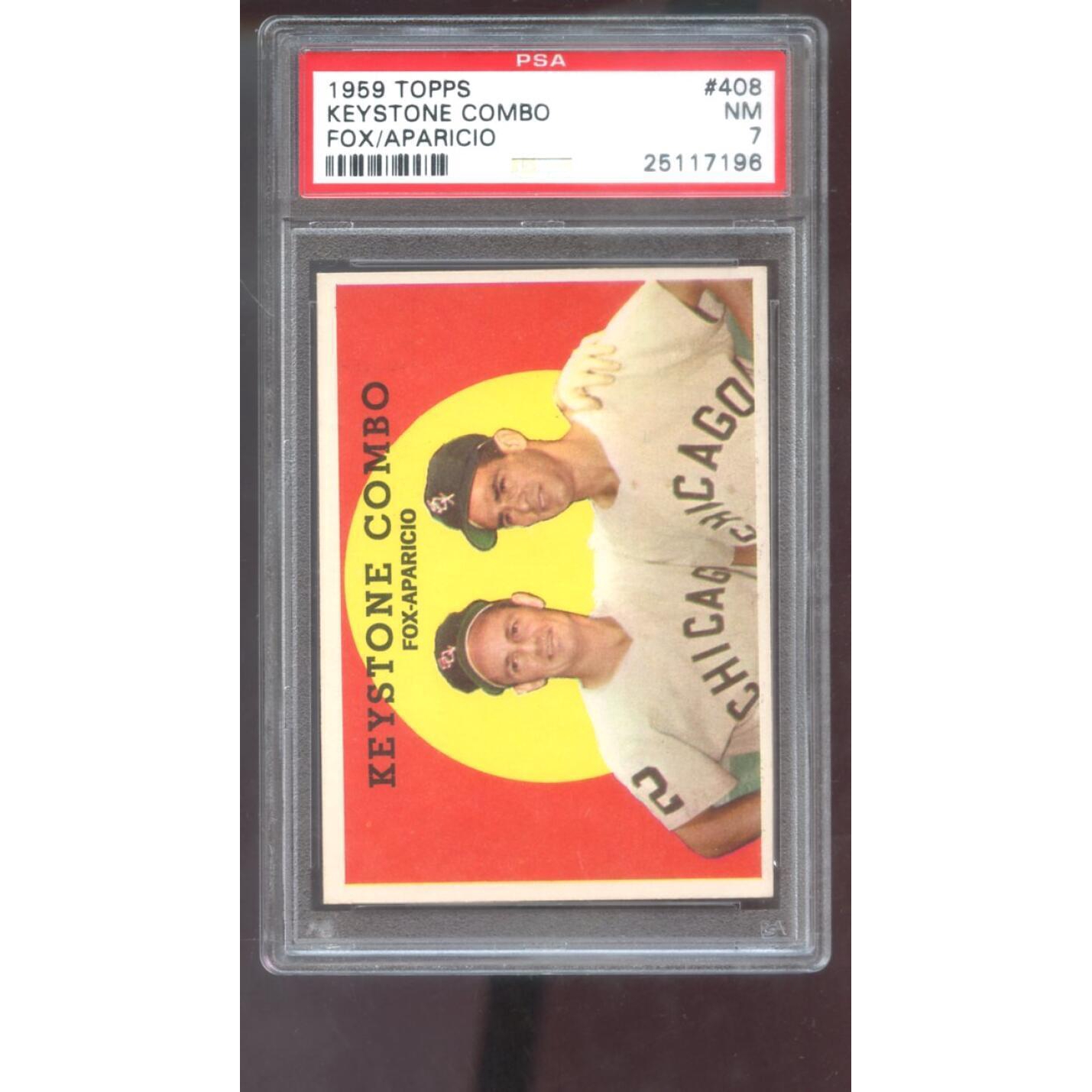 1959 Topps #408 Keystone Combos Nellie Fox Luis Aparicio PSA 7 Graded Card MLB - Walmart.com