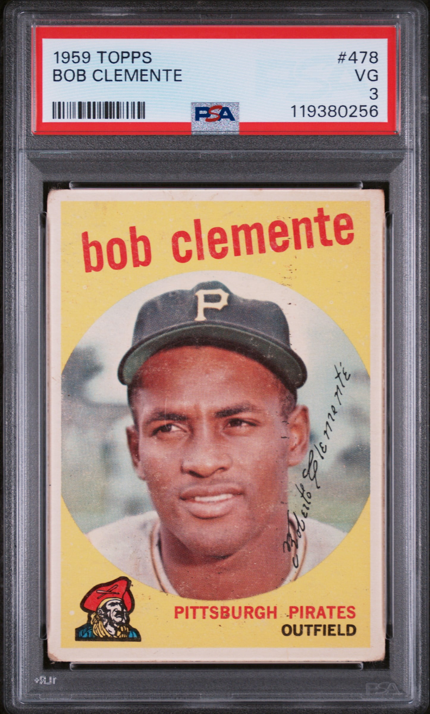 1959 Topps Bob Clemente #478 PSA 3 - Walmart.com