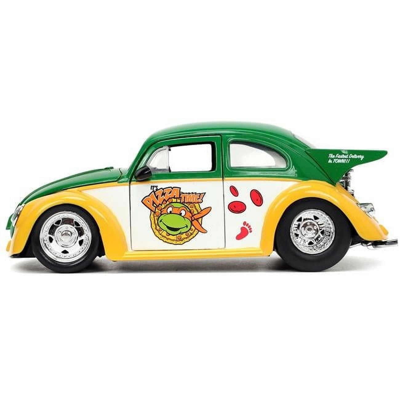 1959 Volkswagen Drag Beetle Green & Yellow & Michelangelo Diecast ...