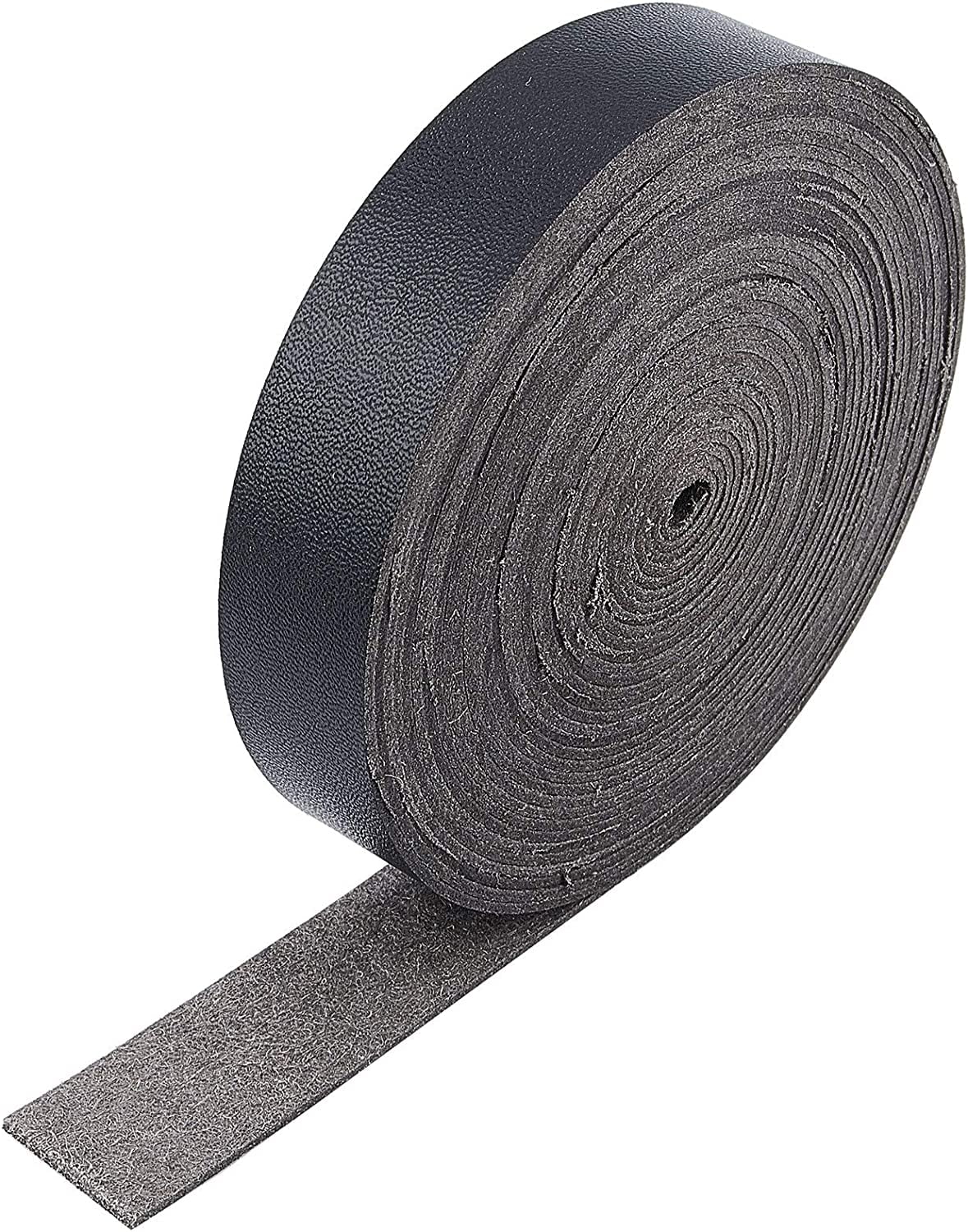 196 Inch Soft Leather Strap Strips 3/4 Inch Wide Black Leather Strap ...