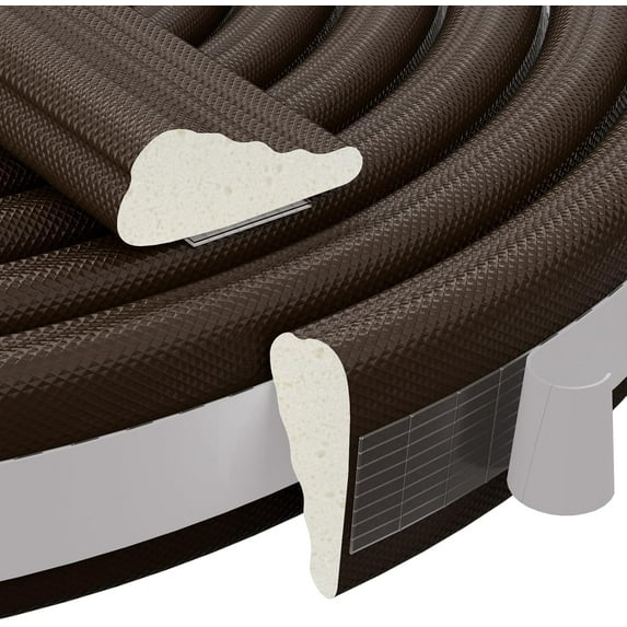 196 Inch Wedge-Shape Weather Stripping Door Seal,Windows and Doors ...