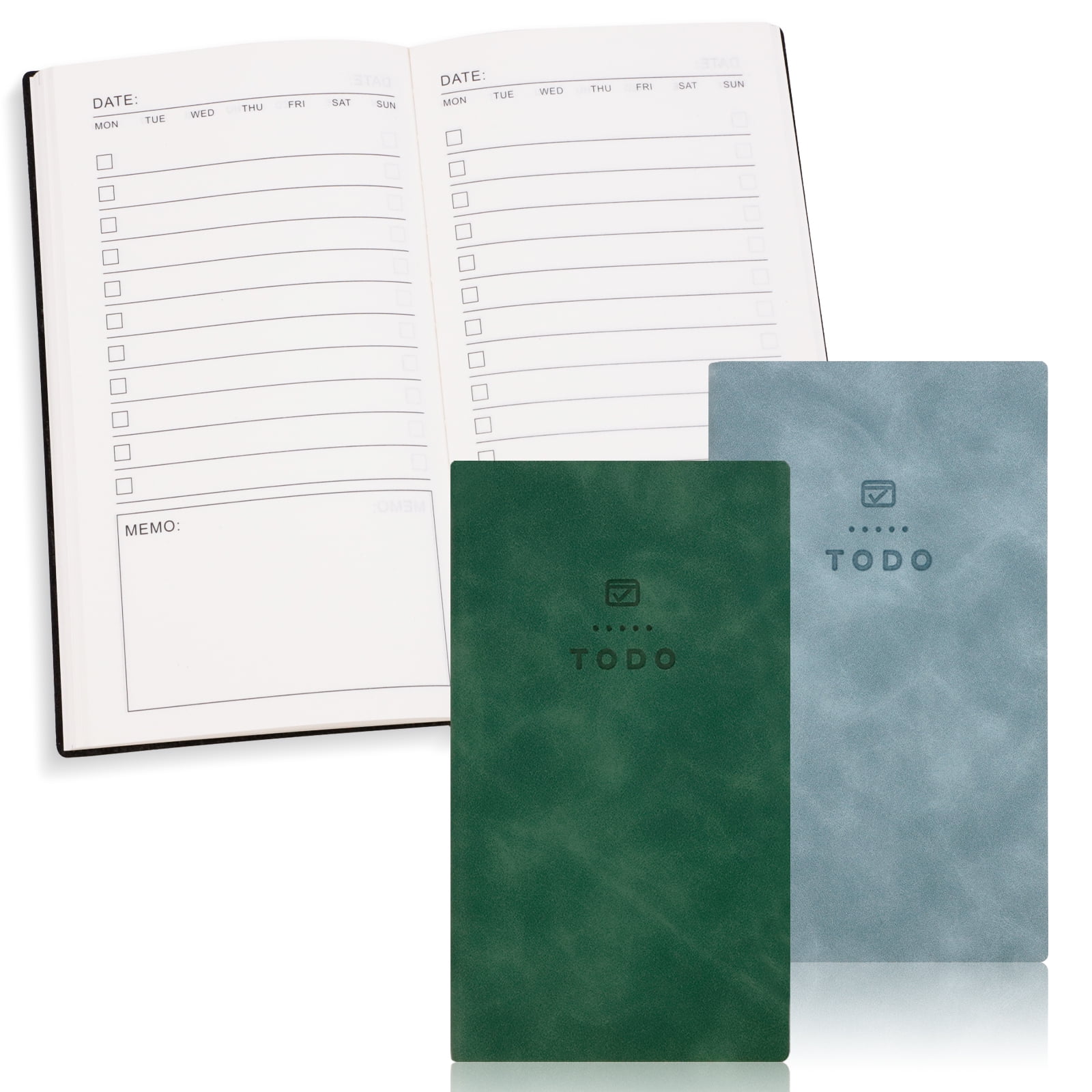 196 Pages Planner Pocket Notebook, 2Pack to Do List Notebook, Daily to ...