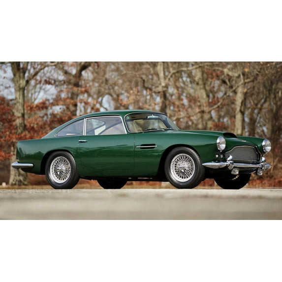1960 Aston Martin DB4 Series II Car - Style A - 24x36 Inch Laminated ...