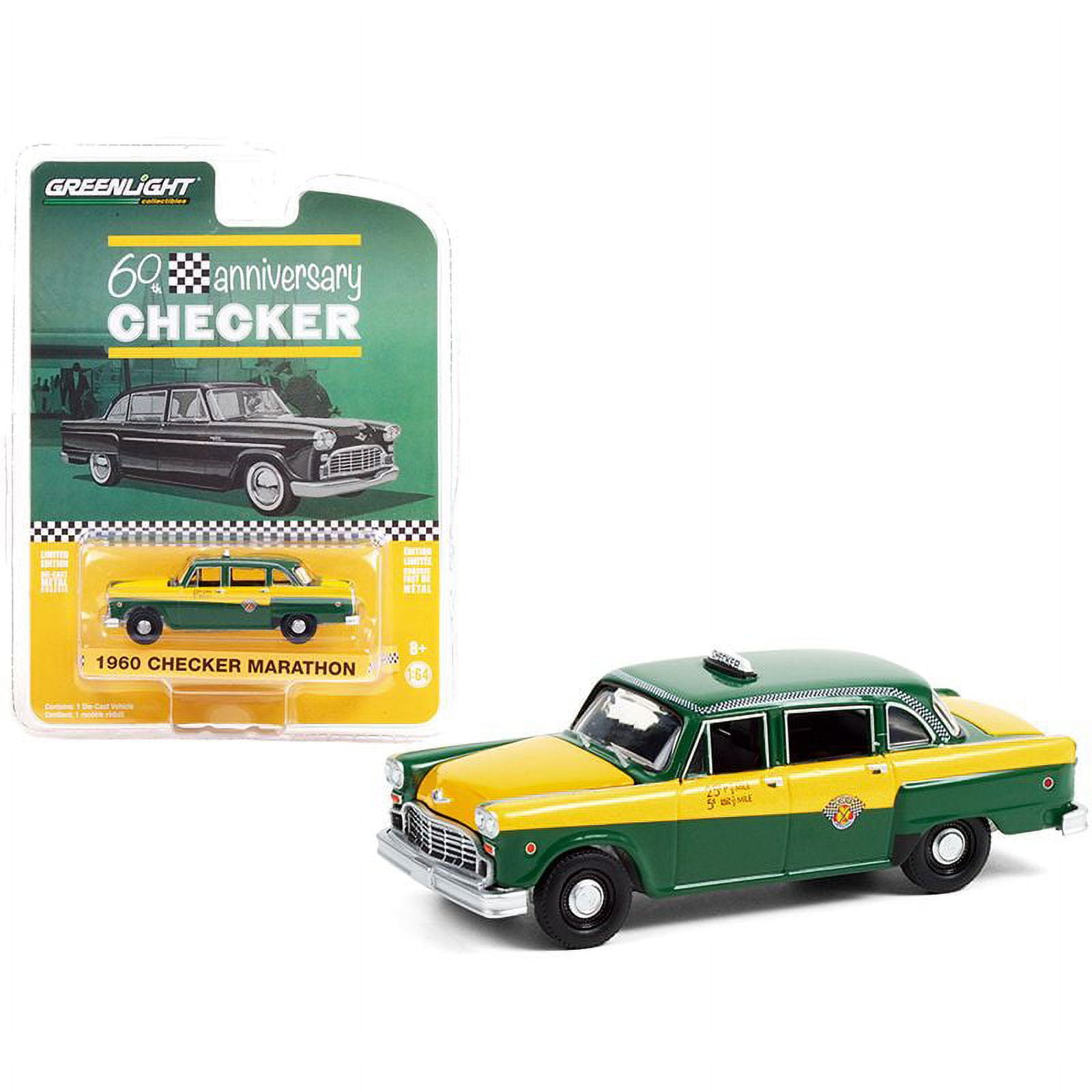 1960 Checker Marathon Taxi Green and Yellow ''Checker 60th Anniversary ...