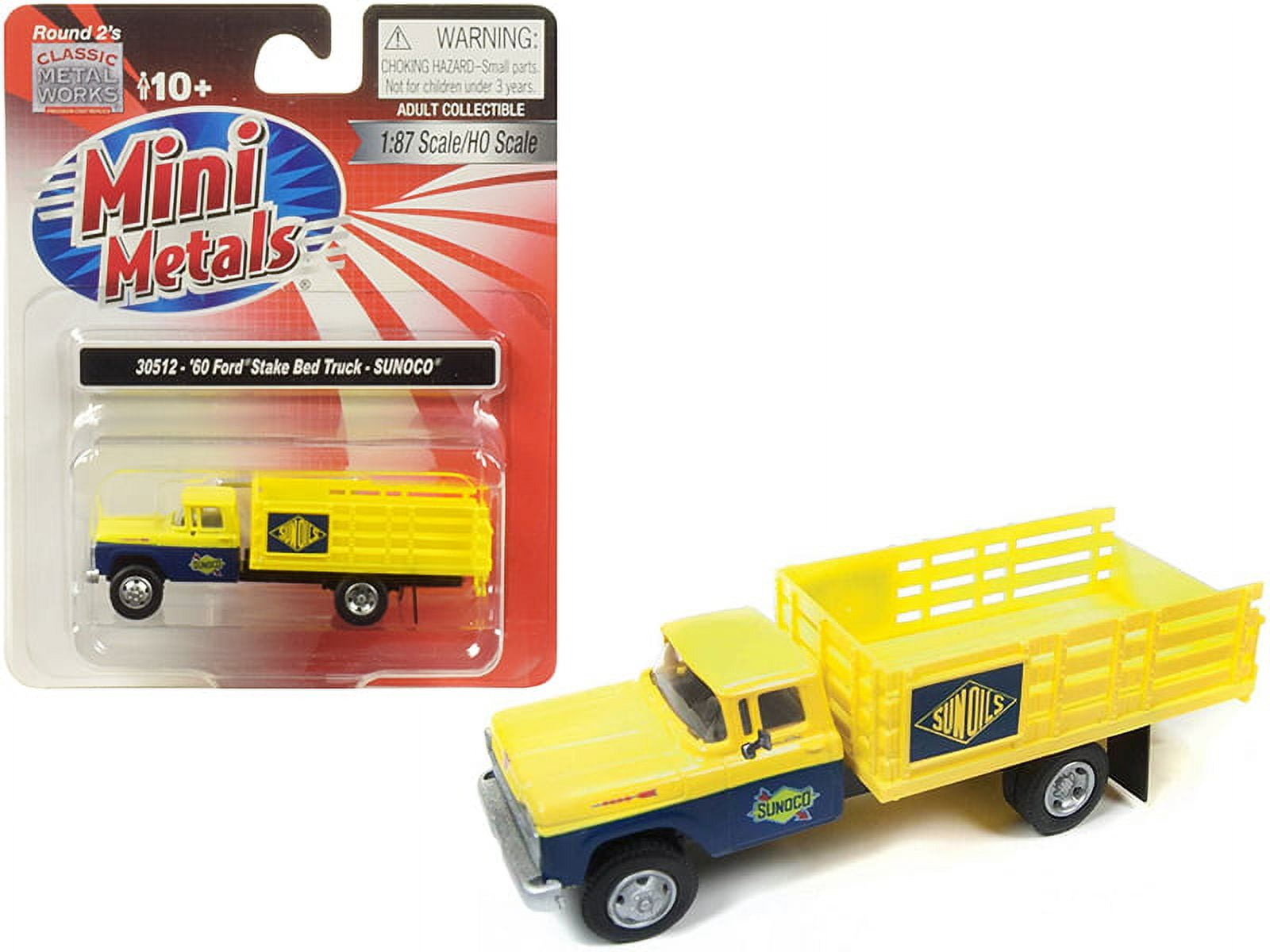 Classic Metal Works 30512 1960 Ford Stake Bed Truck Sunoco Yellow ...