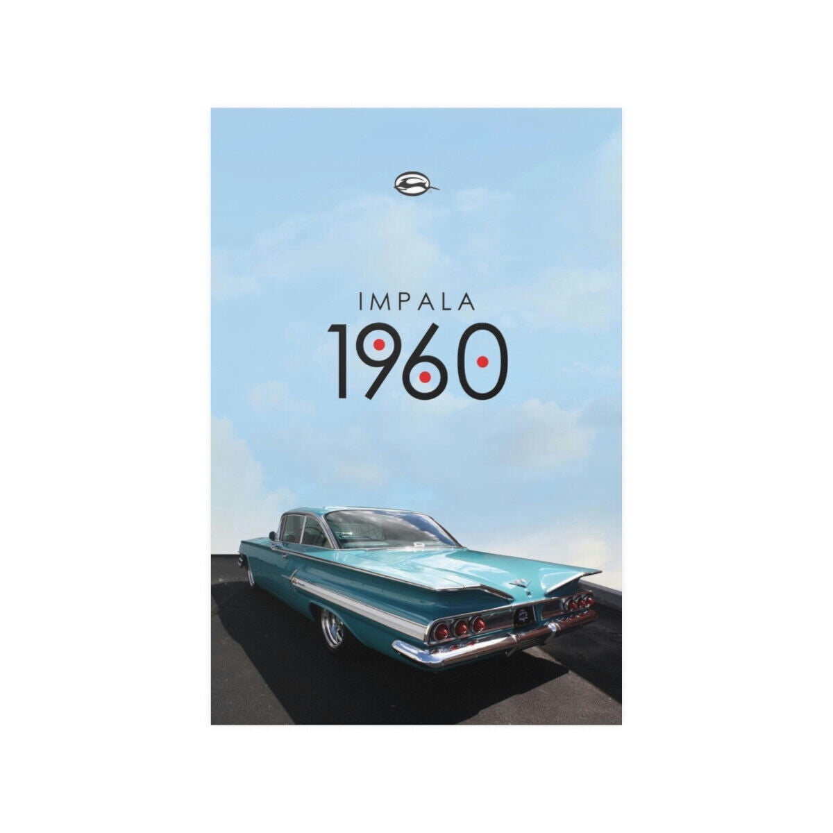 1960 Impala Coupe 24x36 wall poster 1959 general motors muscle car ...