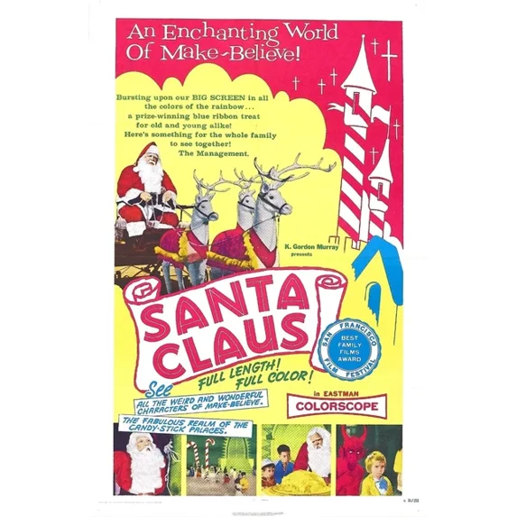 1960 Jolly Man Movie Poster Saint Nick Kris Kringle The Devil UNFRAMED ...