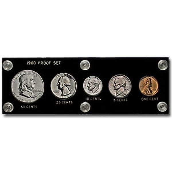 1960 U.S. Mint Proof Set, Large Date, Hard Plastic Holder, Collectible ...