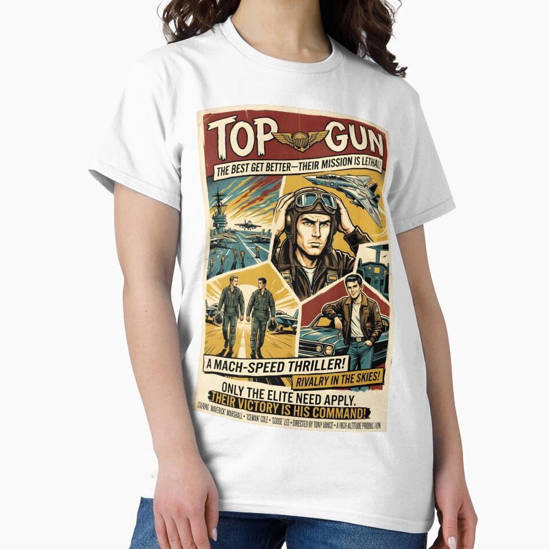 1960s Fighter Jet Retro Naval Aviation Cinematic Poster T-Shirt ...