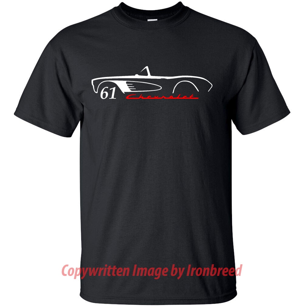 1961 61 Chevy Corvette T-Shirt Classic Stingray Muscle Car Emblem ...