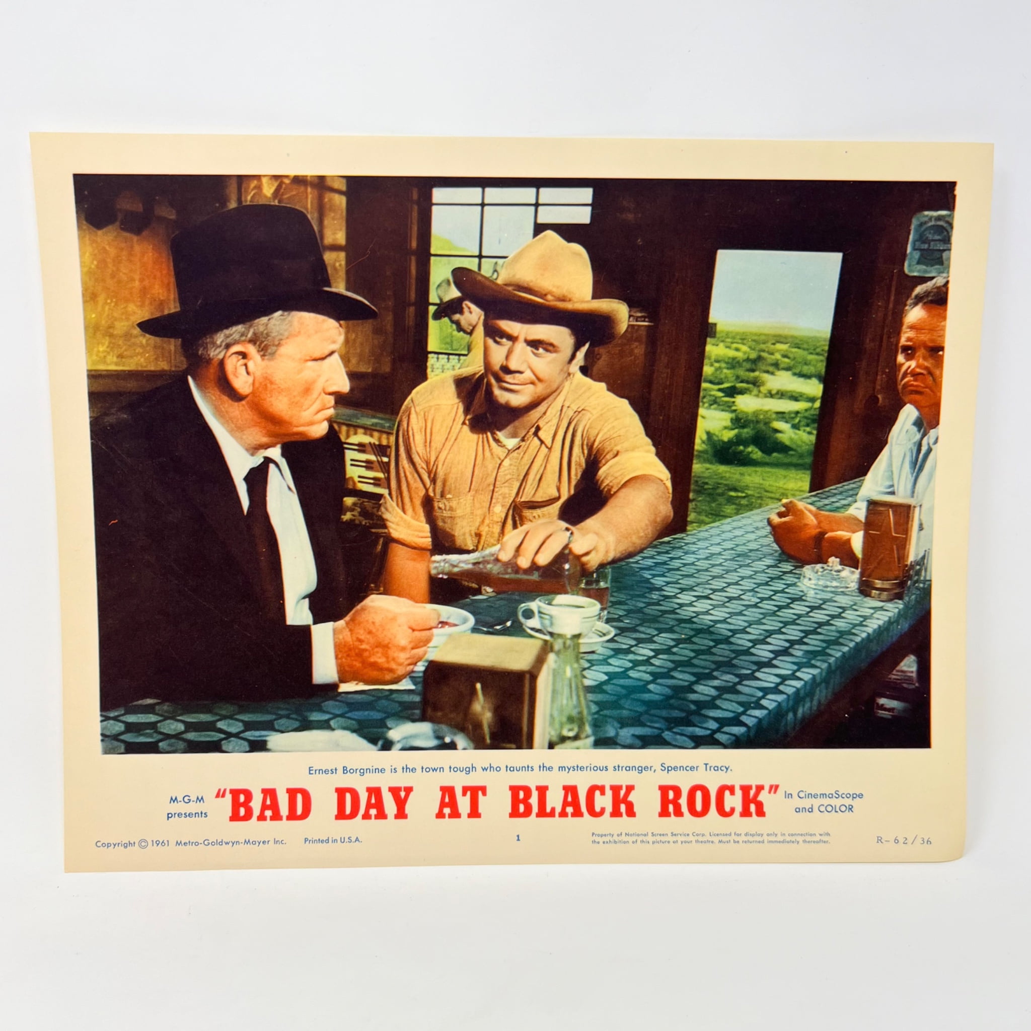 1961 Bad Day At Black Rock Lobby Card Movie Poster No.1 - Walmart.com