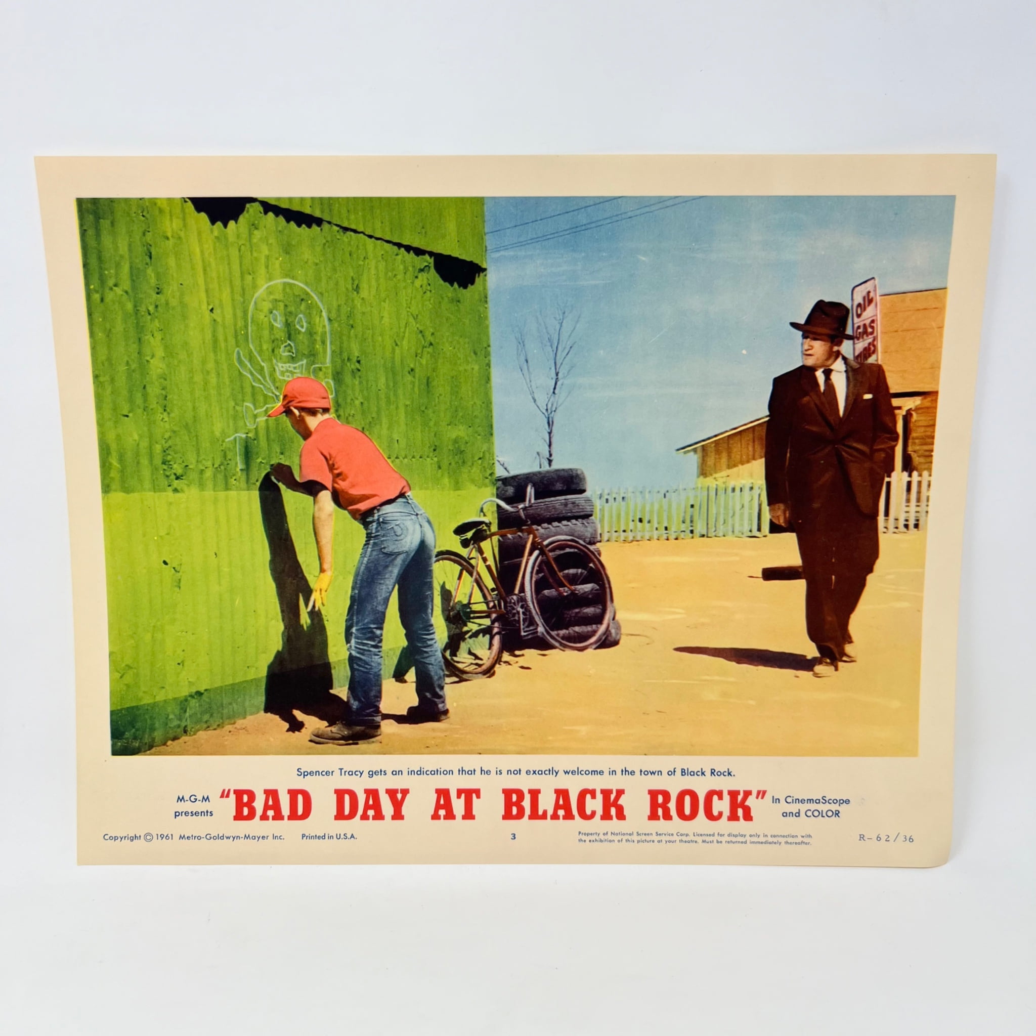 1961 Bad Day At Black Rock Lobby Card Movie Poster No.3 - Walmart.com