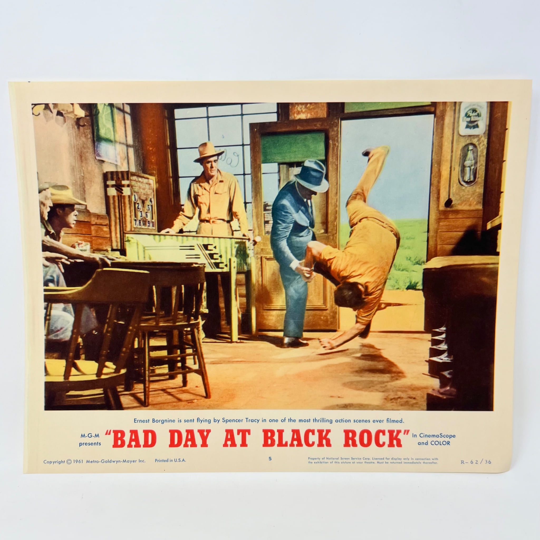 1961 Bad Day At Black Rock Lobby Card Movie Poster No.5 - Walmart.com