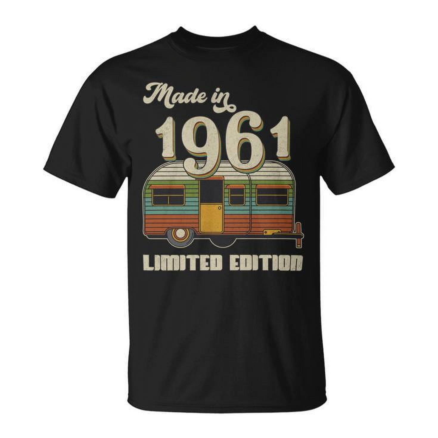 1961 Camping Caravan Vintage T-Shirt Retro Classic 1960s Outdoor ...