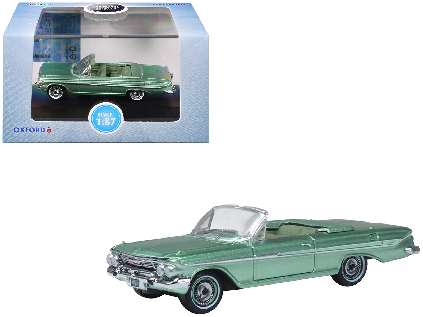 1961 Chevrolet Impala Convertible Arbor Green Metallic with Green ...