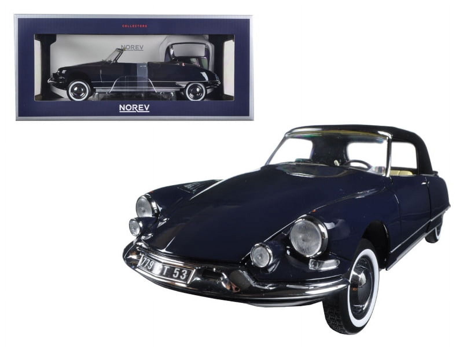 1961 Citroen DS19 Cabriolet Convertible Royal Blue 1/18 Diecast Model ...