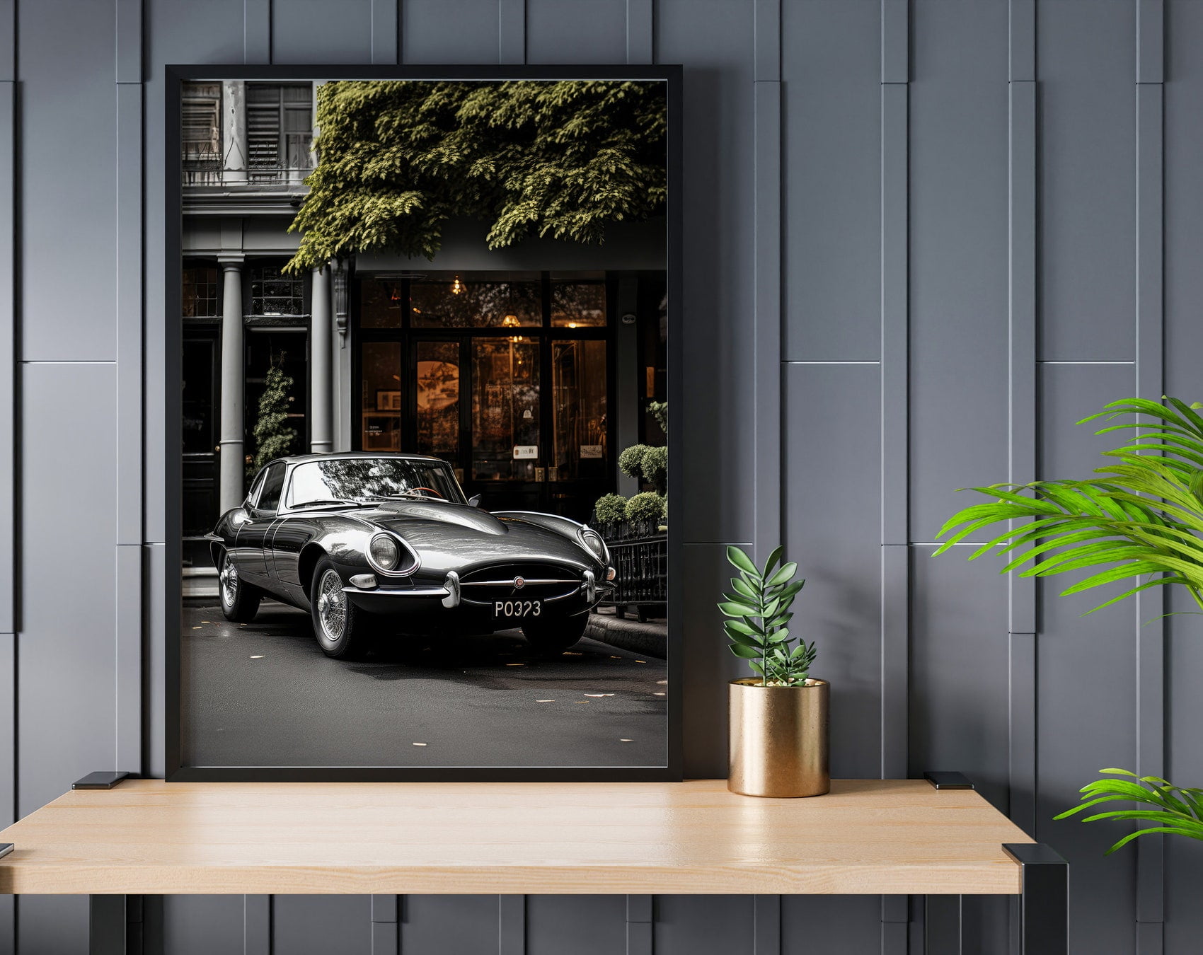 1961 Jaguar E Type Poster Aesthetic Car Poster Elegant Wall Art Luxury ...
