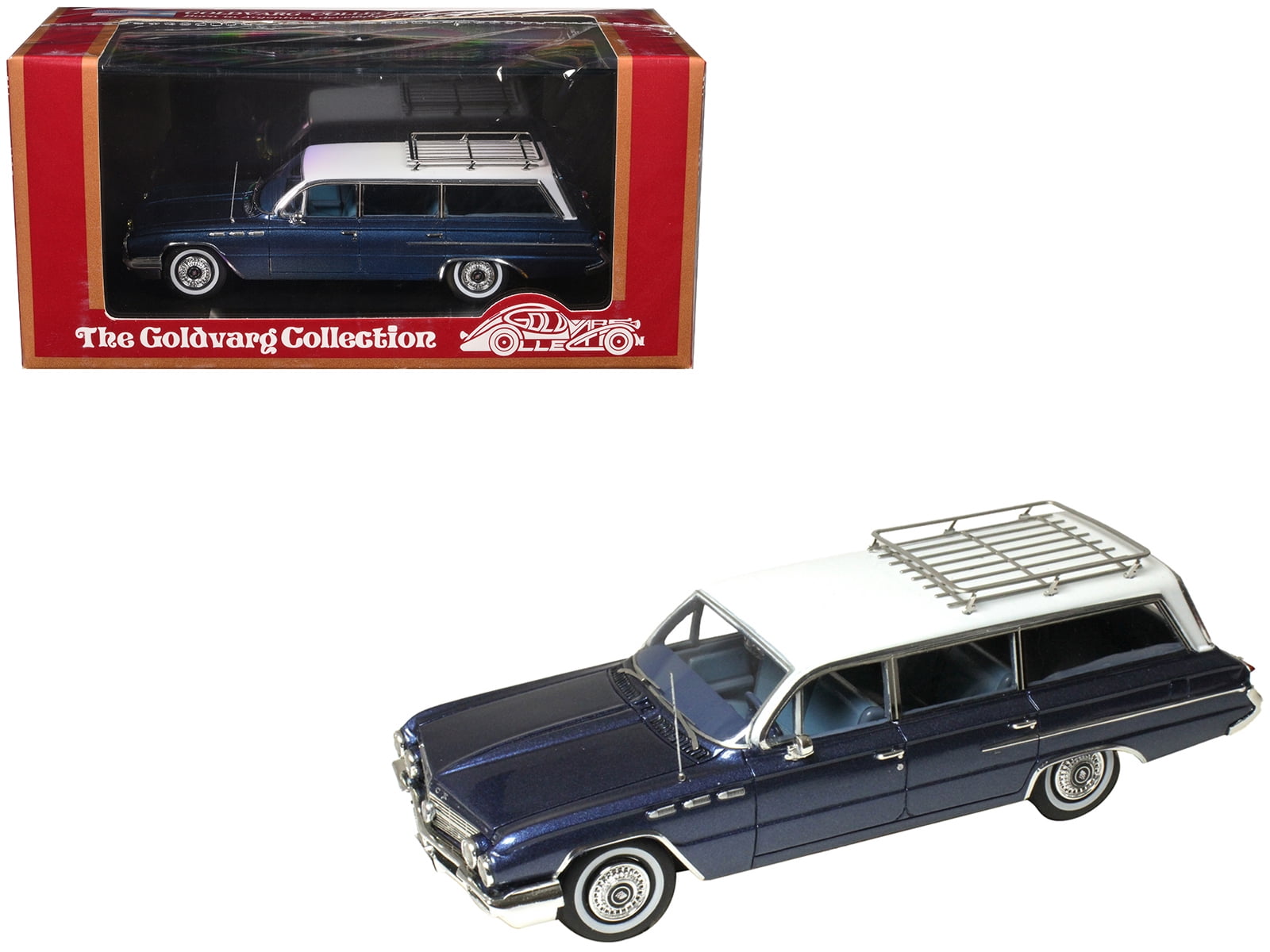 1962 Buick Invicta Station Wagon Cadet Blue Metallic with White Top and ...