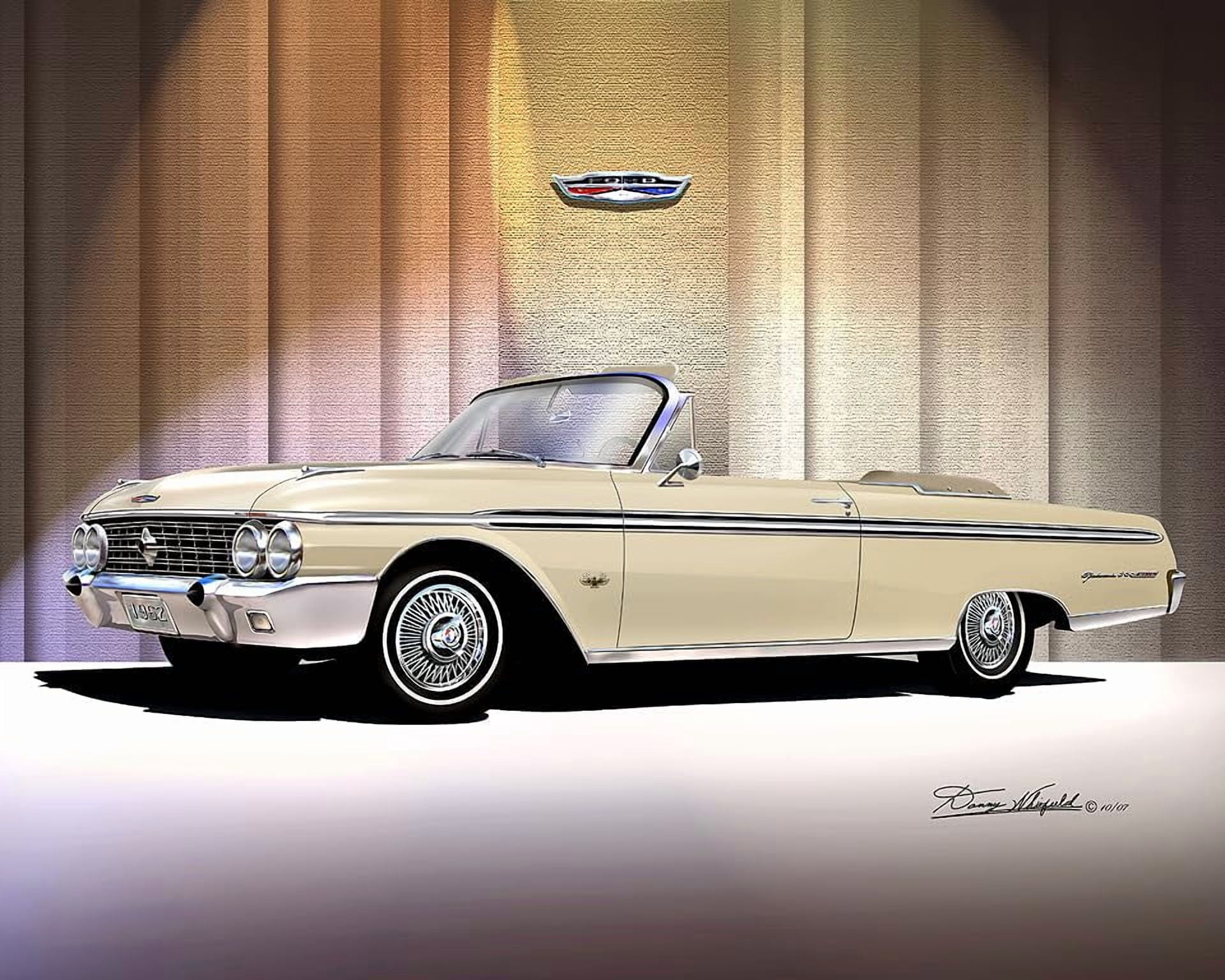 1962 Ford Galaxie 500 XL Convertibile With Wire Wheels | Fine Art ...