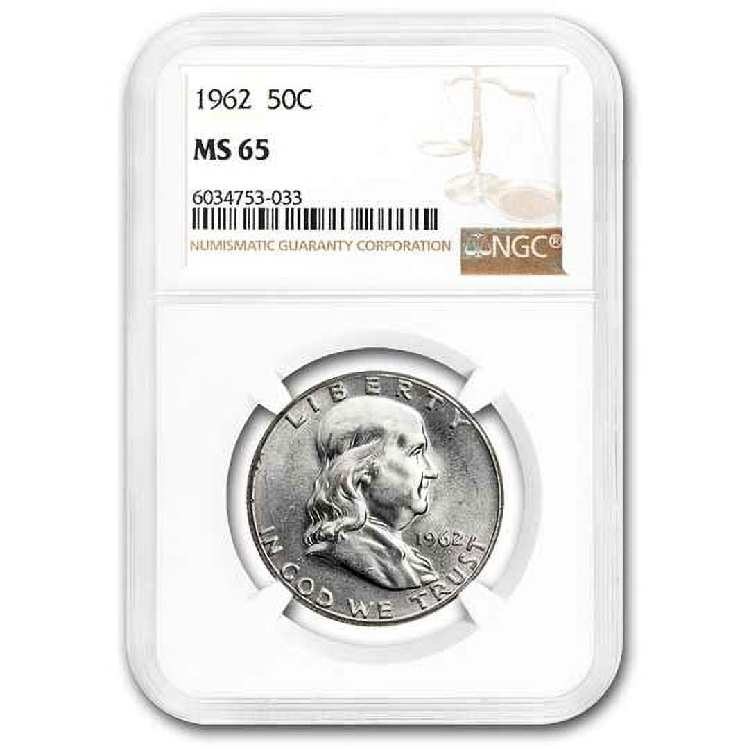 1962 Franklin Half Dollar MS-65 NGC - Walmart.com