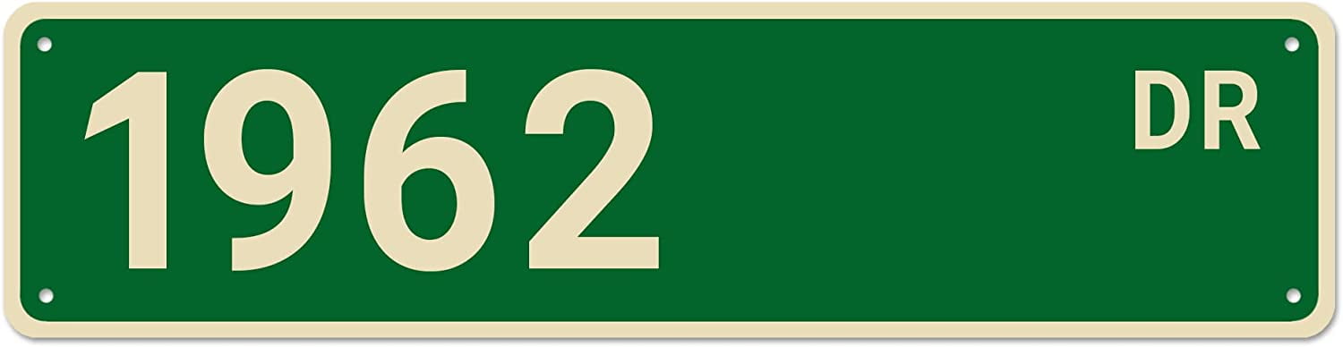 1962 Street Signs, 1962 Decor 1962 Sign Born in 1962 Birthday Gift ...