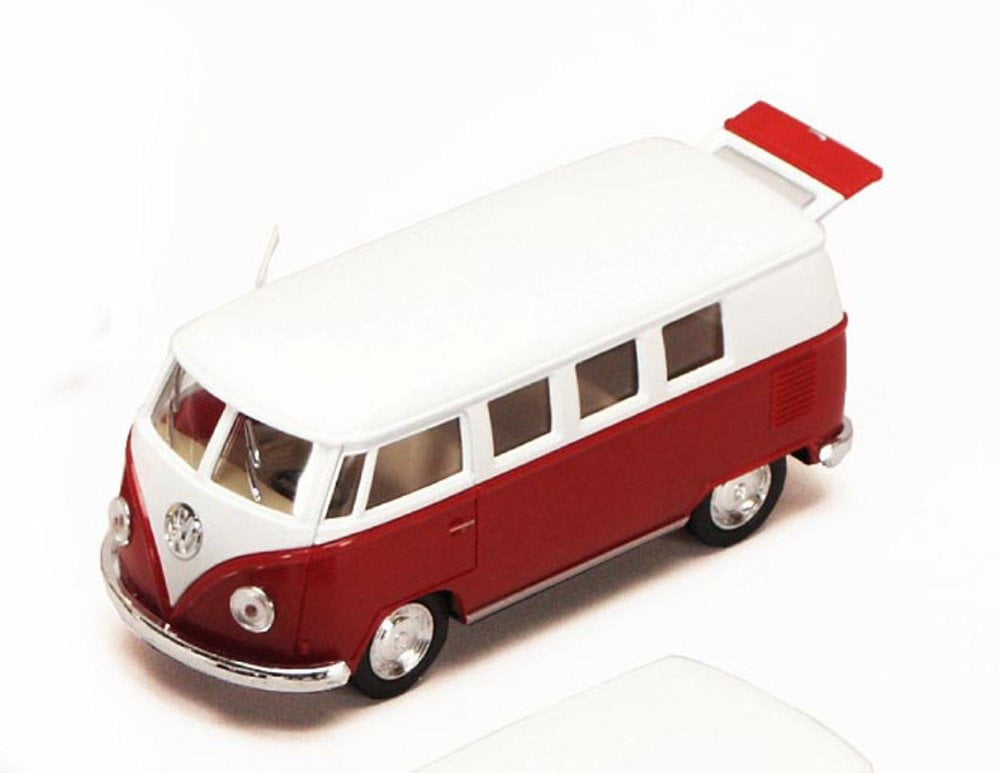 1962 Volkswagen Classic Bus, Ruby - Kinsmart 5060D - 1/32 scale Diecast ...