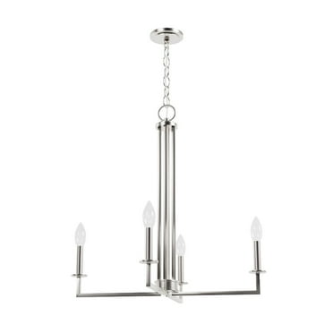 Hunter Gatz Alturas Gold with Ribbed Glass 9 Light 2 Tier Chandelier ...