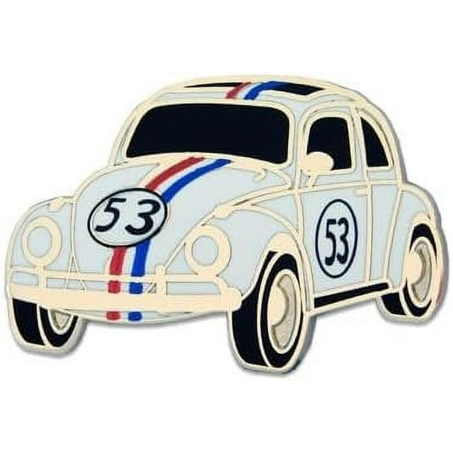1963 Love Bug Herbie Enamel Pin - Volkswagen Beetle Classic Car Lapel ...