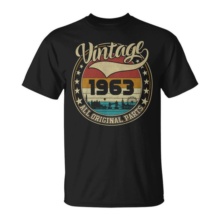 1963 All Original Parts T-Shirt – Vintage Retro Birthday Gift for Men ...