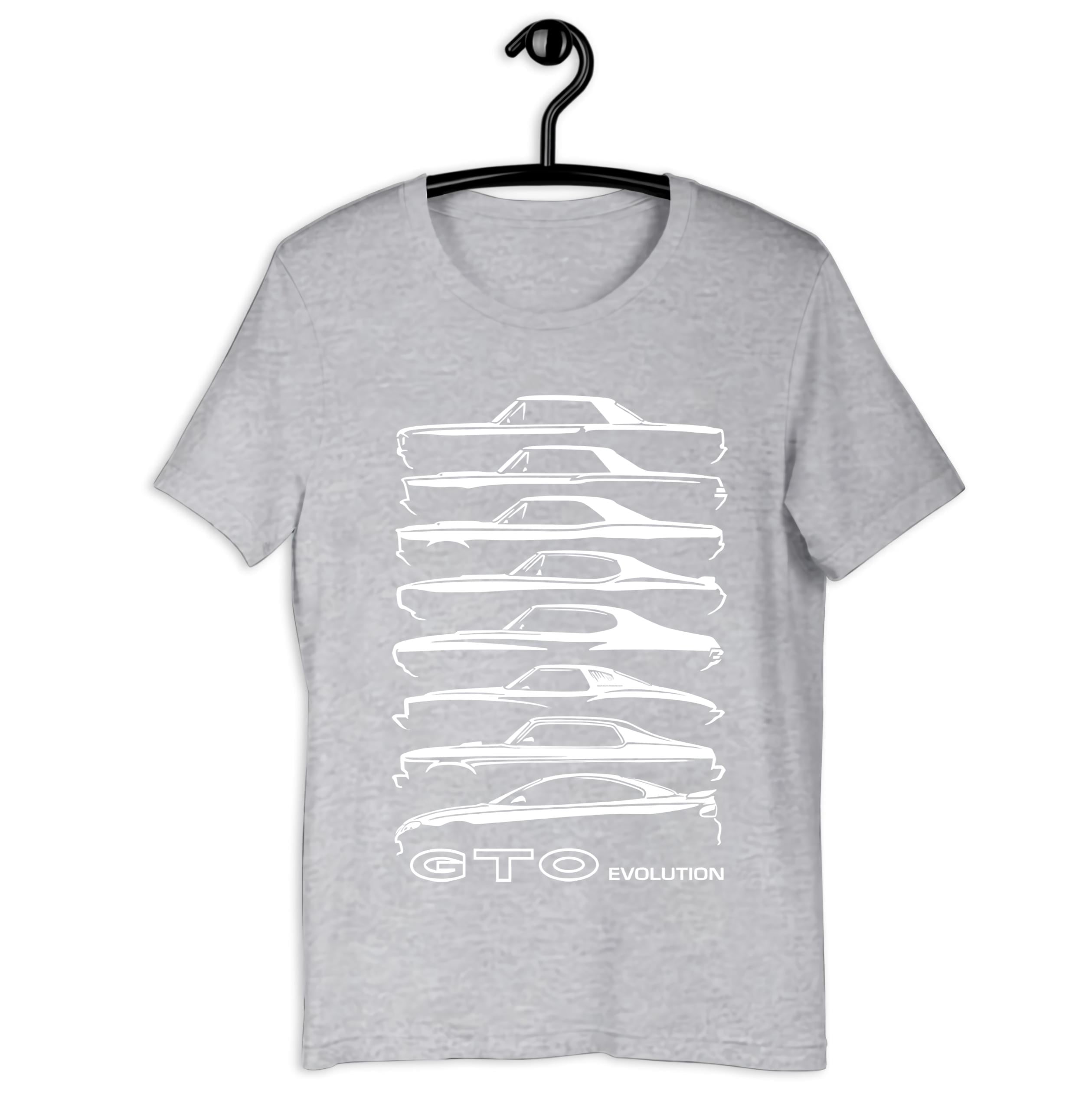 1964-06 Pontiac GTO Evolution Classic Outline Design Tshirt NEW-TH55311 ...