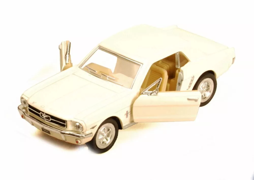 1964 1/2 FORD MUSTANG IVORY 1/36 SCALE DIECAST CAR BY KINSMART 5351D ...