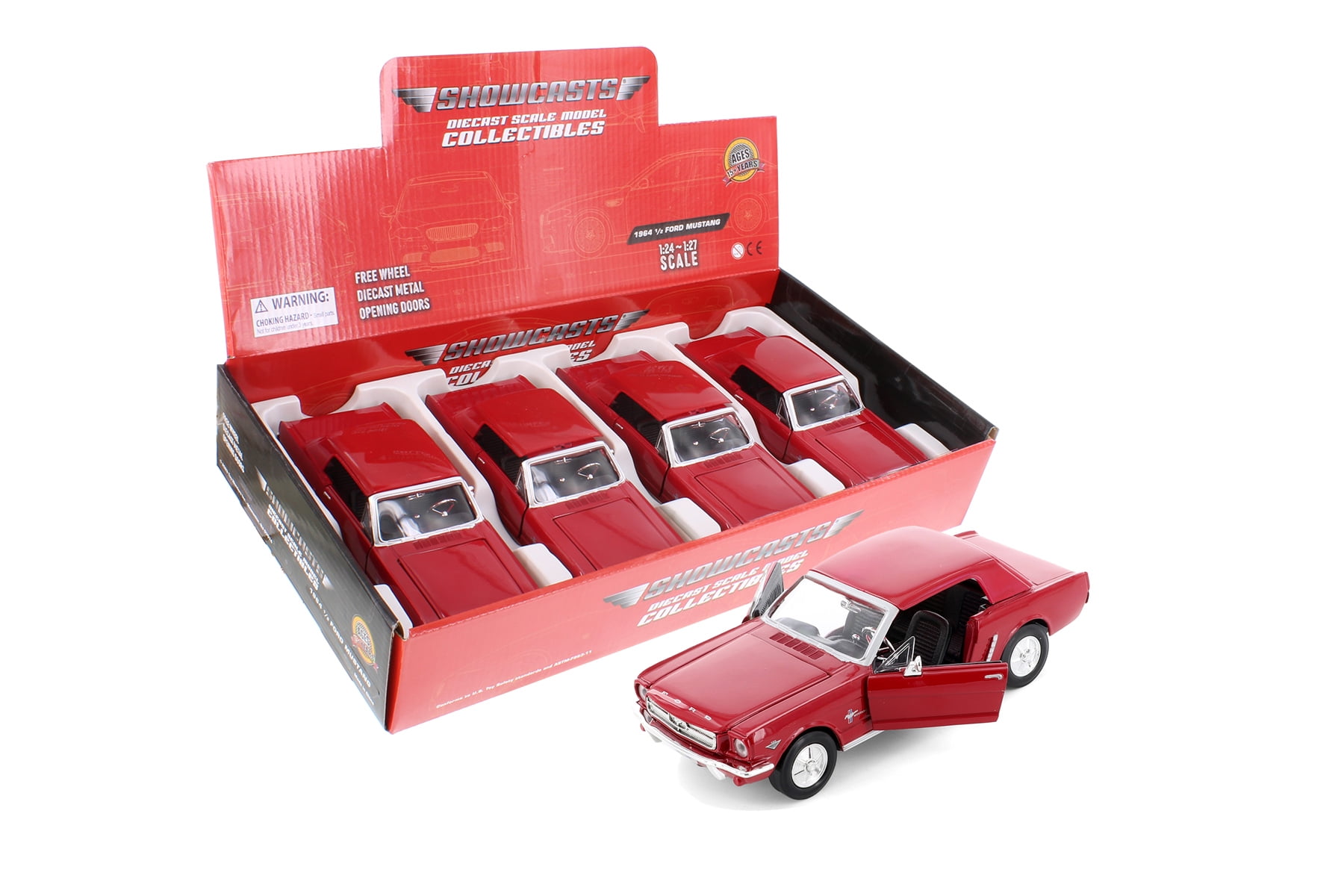 1964 1/2 Ford Mustang Hardtop, Red - Showcasts 77273RD - 1/24 Scale ...