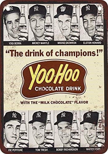 1964 Baseball Stars for Yoo-Hoo Vintage Look Reproduction Metal Tin ...