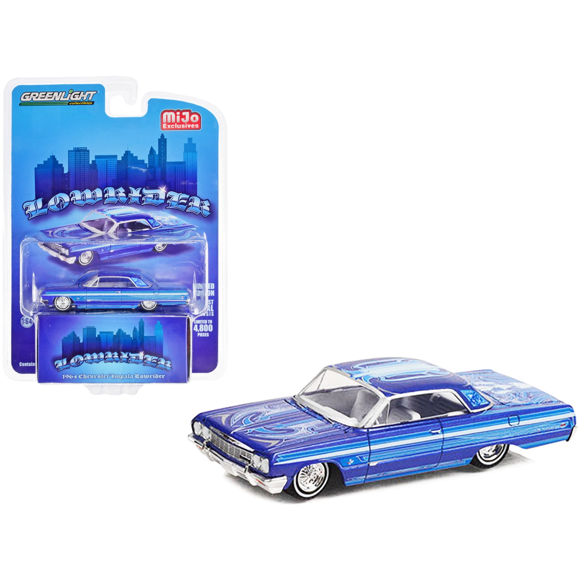 1:64 Greenlight MIJO Lowriders 1964 Chevy Impala ss BK - Walmart.com