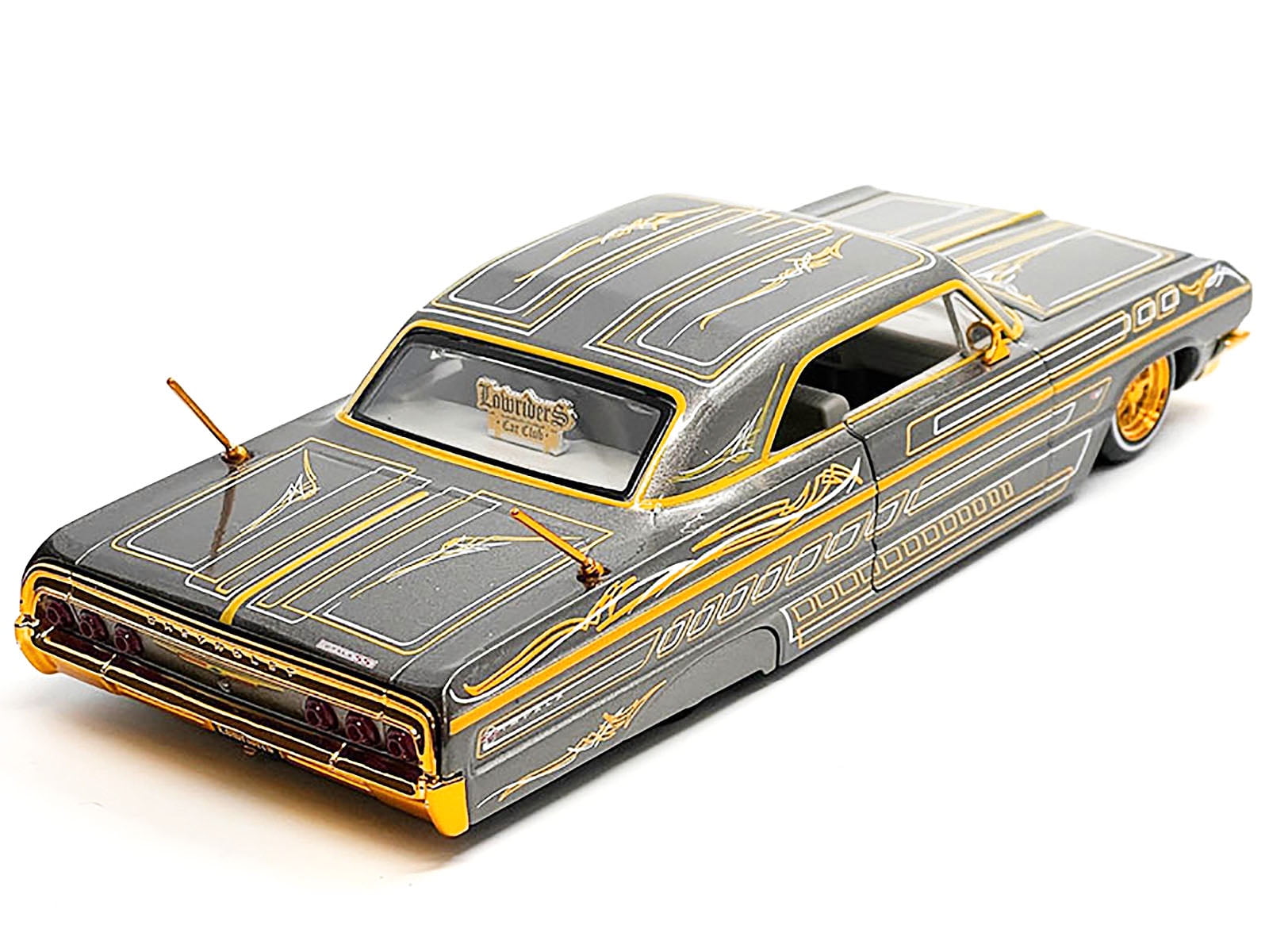 1964 Chevrolet Impala SS Lowrider Gray Metallic with Gold Graphics ...