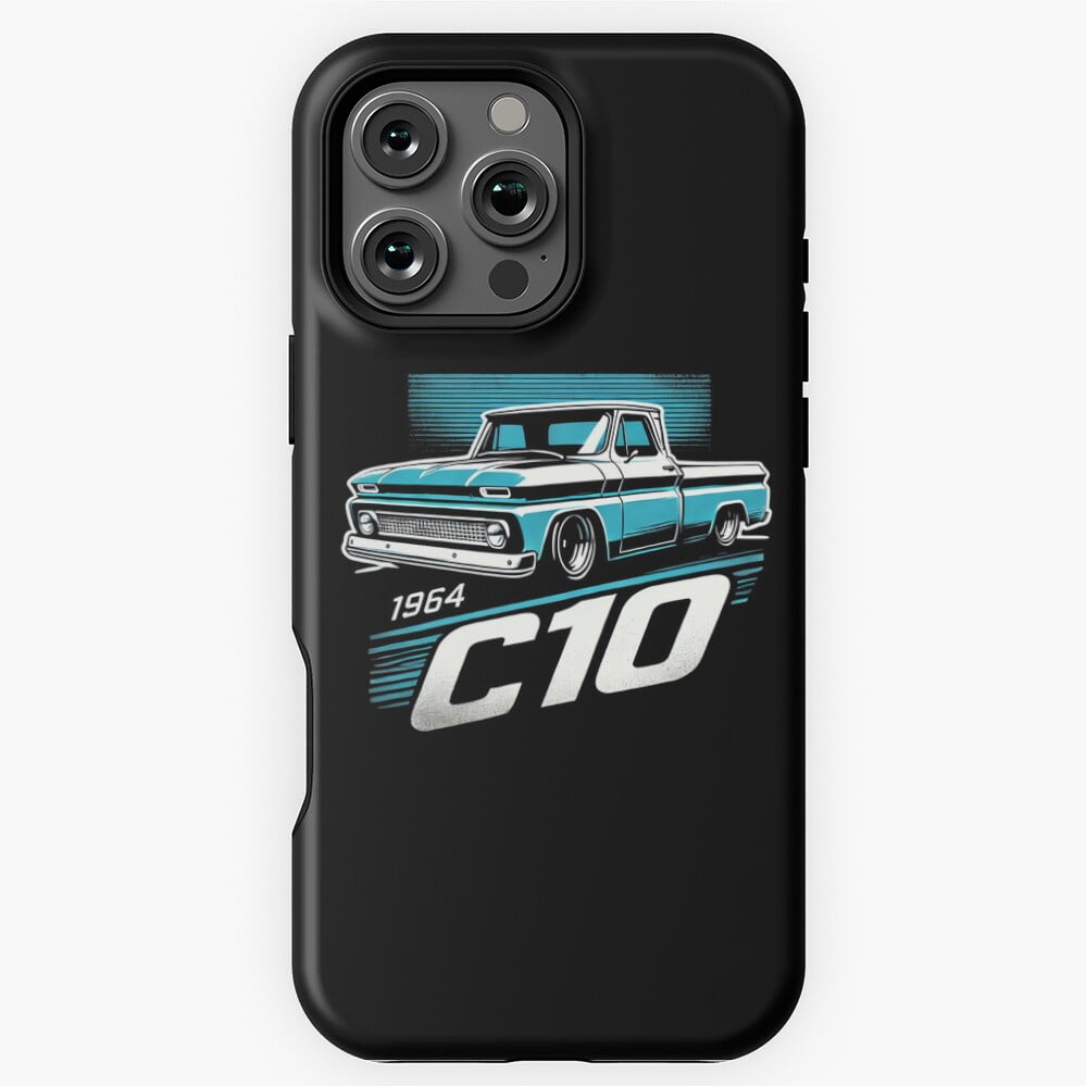 1964 Chevy C10 Classic American Truck Phone Case for iPhone 16 15 14 13 ...