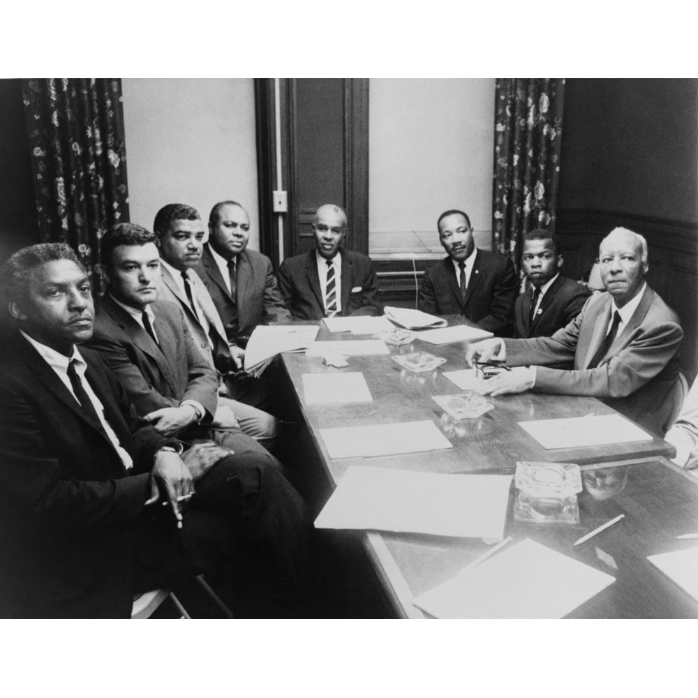 1964 Civil Rights Summit Bayard Rustin Jack Greenberg History - Walmart.com