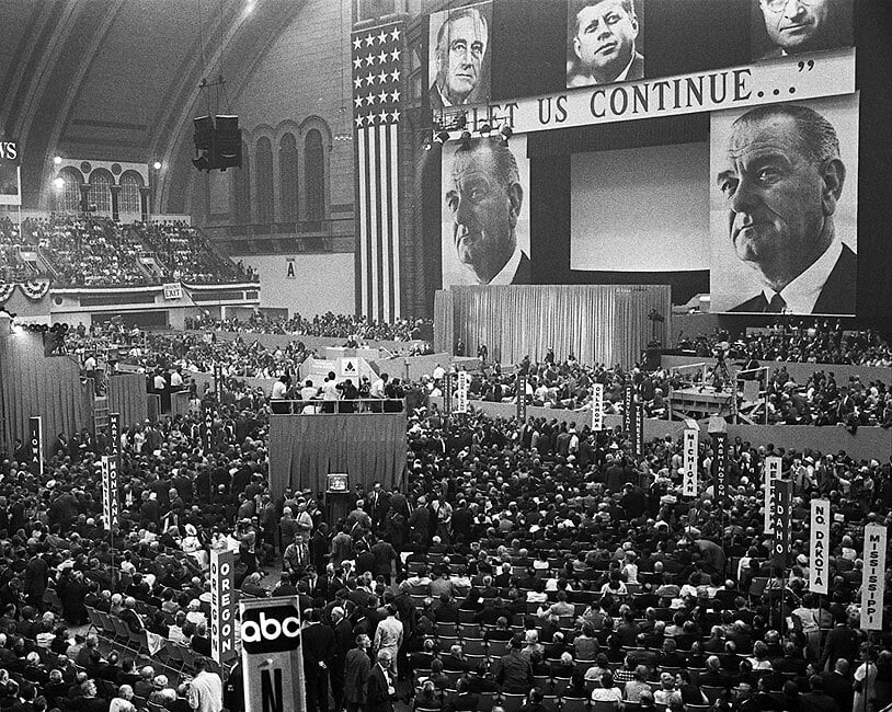 1964 Democratic National Convention - 20x30 Inch Glossy Laminated ...
