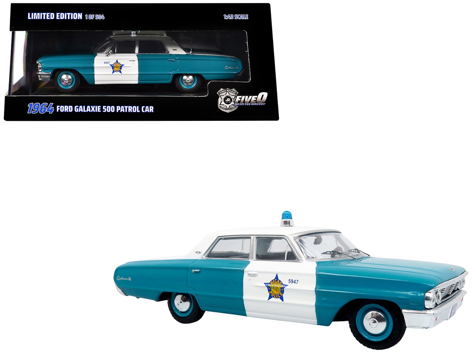 1964 Ford Galaxie 500 Police Car "Chicago Police Department" Blue and ...