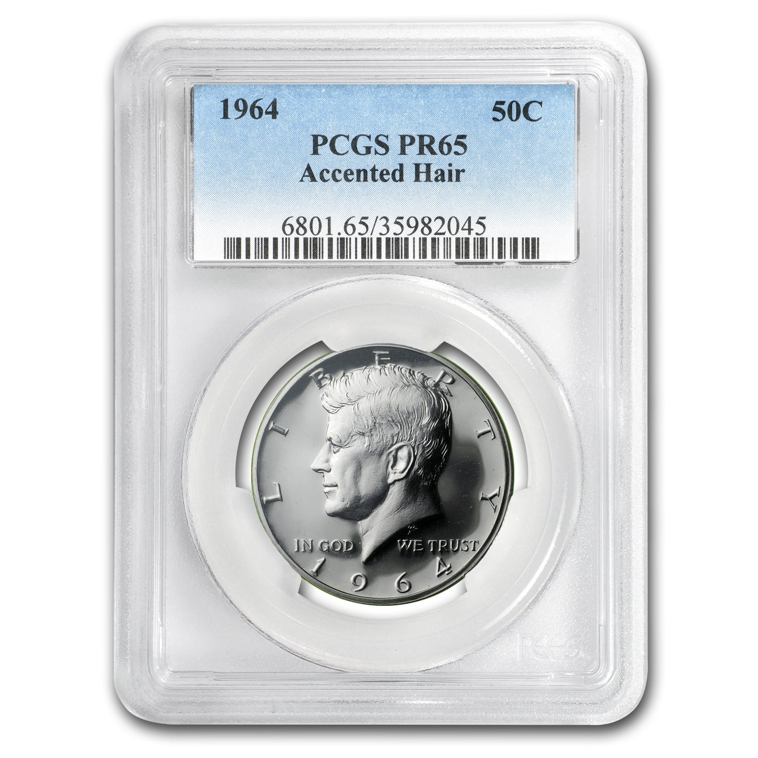 1964 Kennedy Half Dollar PR-65 PCGS (Accented Hair Variety) - Walmart.com