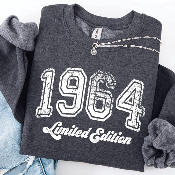 1964 Limited Edition Sweatshirt: Vintage 60S Birthday - Walmart.com
