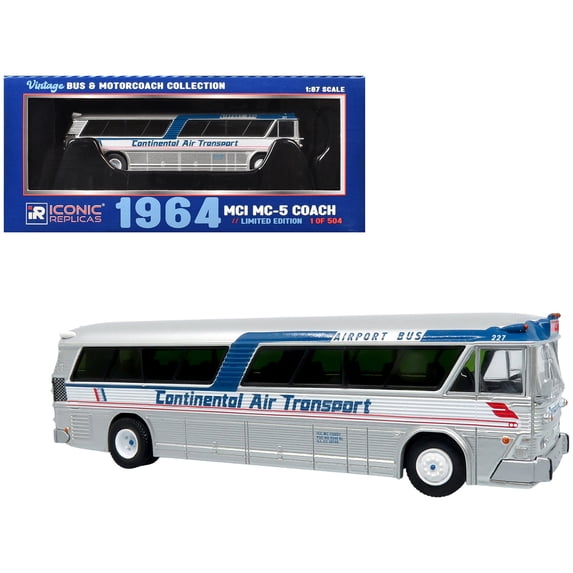1964 MCI MC-5A Coach Bus Silver w/Blue Stripes "Vintage Bus ...