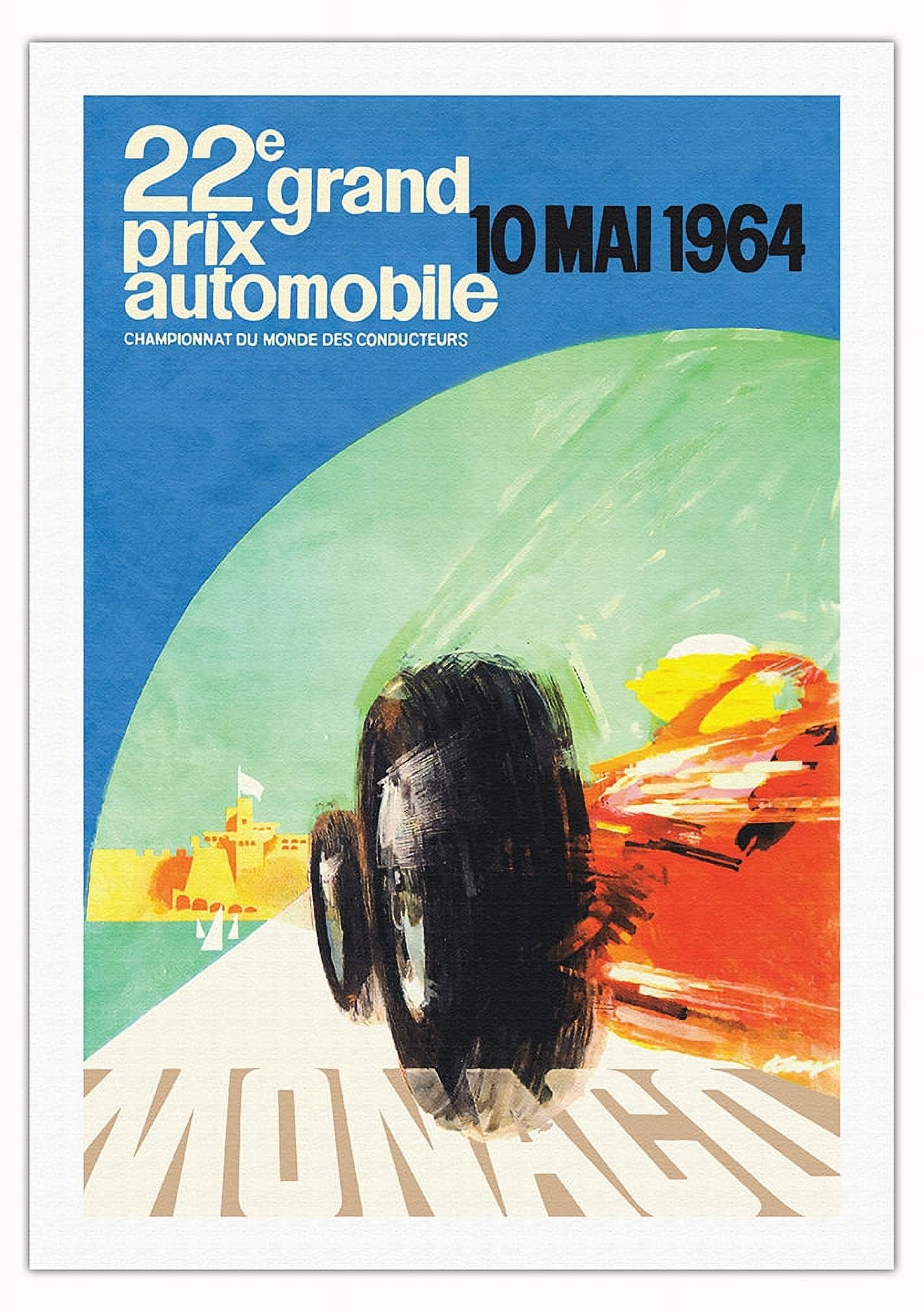 1964 Monaco Grand Prix - Ferrari 156 F1 - Vintage Racing Poster by ...